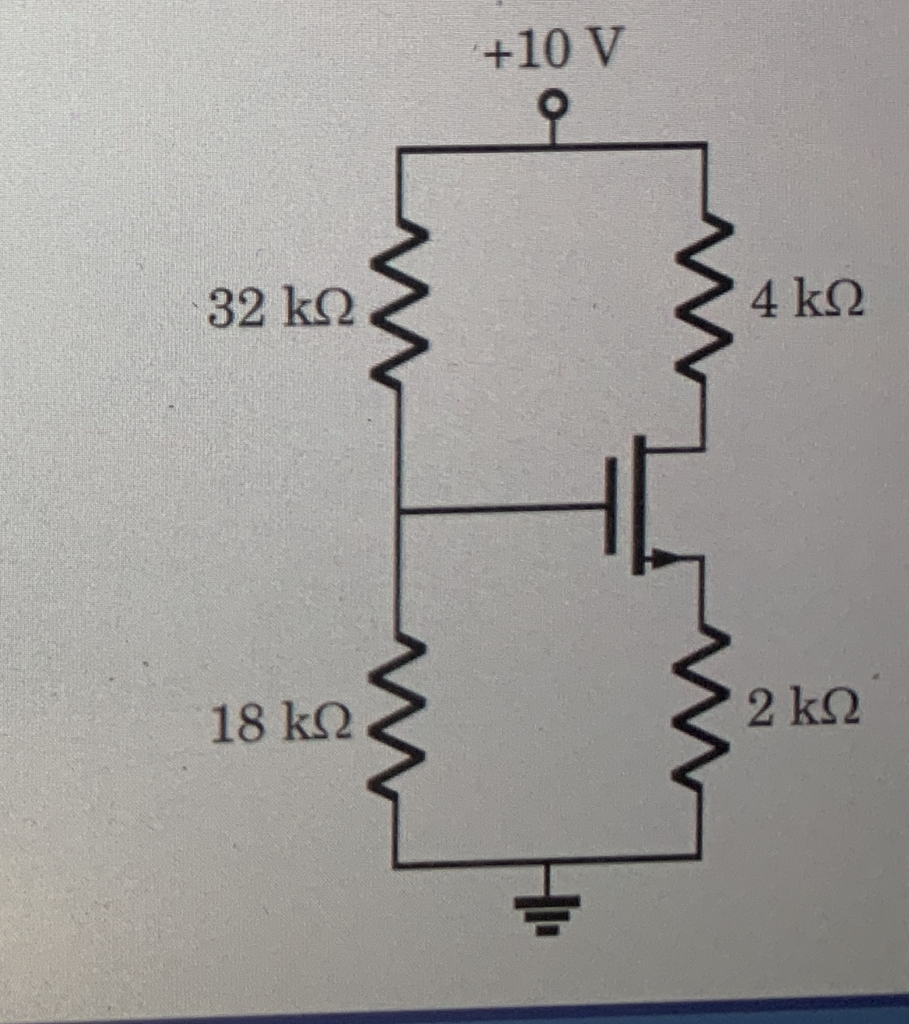 Solved Calculate VGS if Vt=1V and K=0.25 ﻿mA/V^2. ﻿Please do | Chegg.com