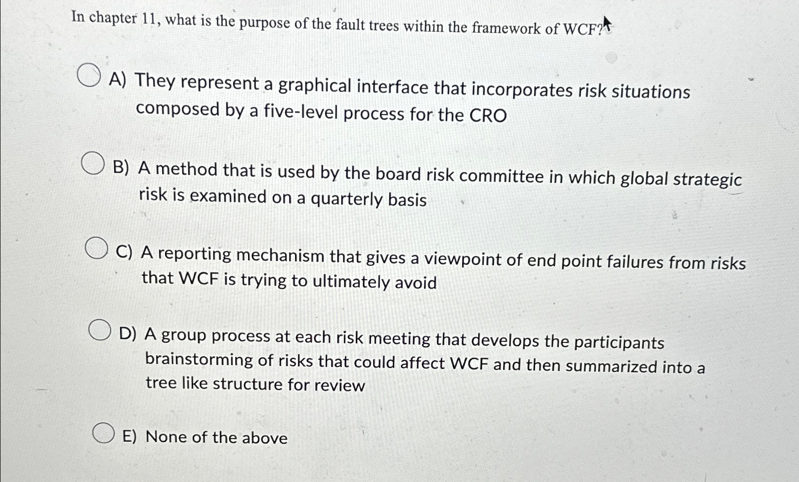 Solved In chapter 11, ﻿what is the purpose of the fault | Chegg.com