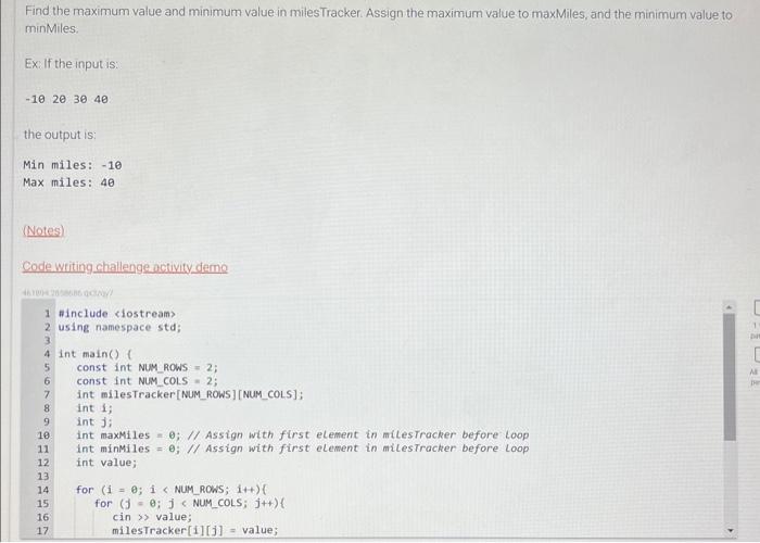  Solved Need Help Find The Maximum Value And Minimum Valu
