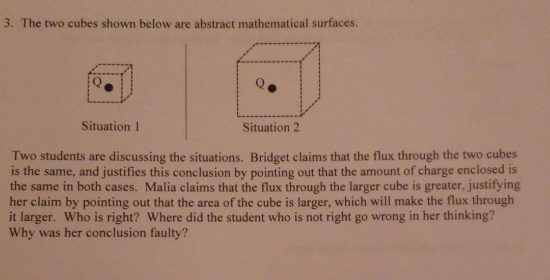 Solved 3. The two cubes shown below are abstract | Chegg.com