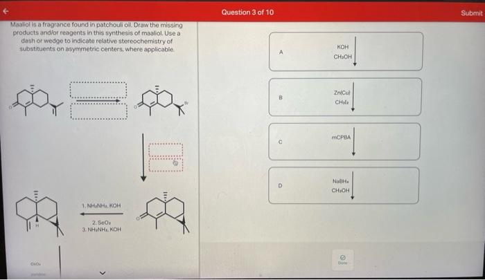 Solved ← Maaliol is a fragrance found in patchouli oil. Draw | Chegg.com