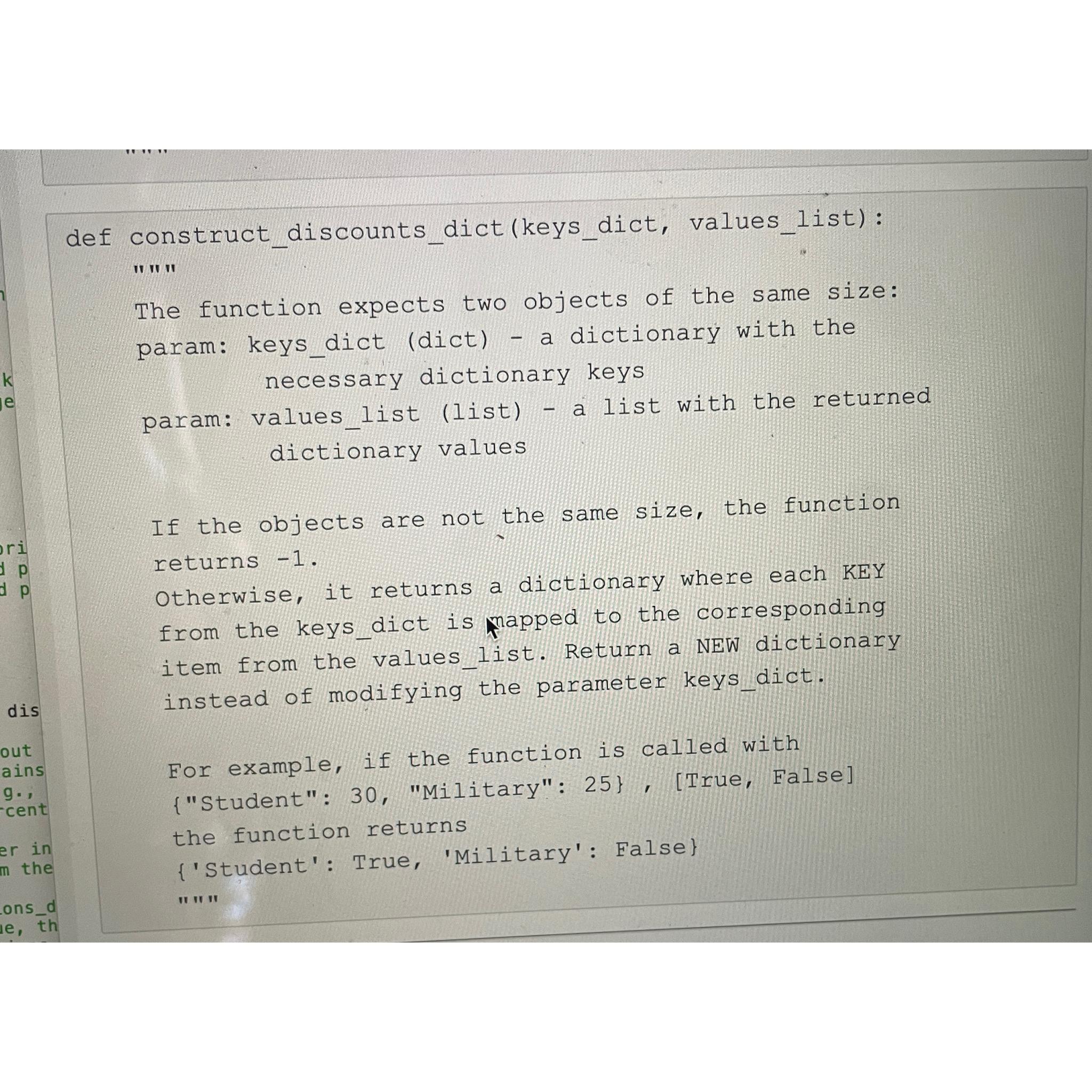 Solved In python pleasedef | Chegg.com