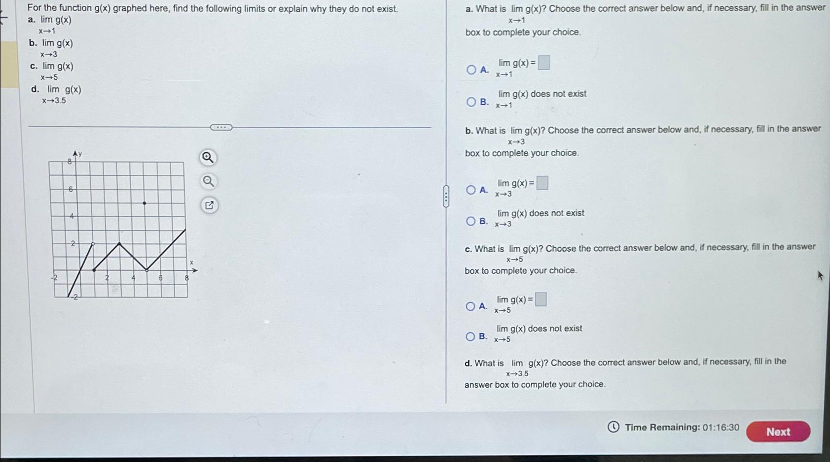 Solved For The Function G X Graphed Here Find The