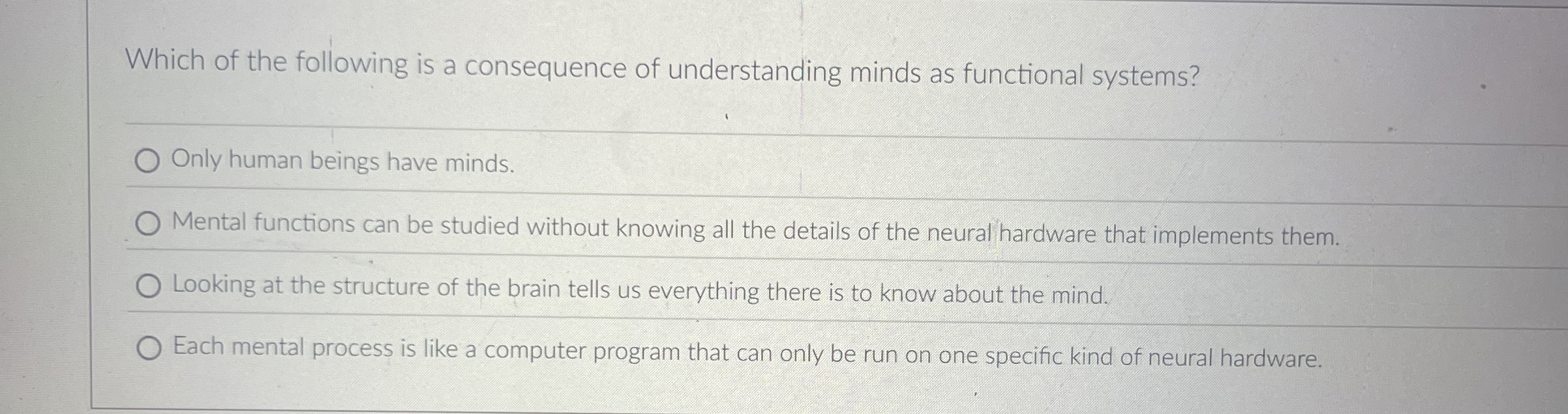 Solved Which of the following is a consequence of | Chegg.com
