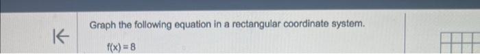 Solved Graph the following equation in a rectangular | Chegg.com