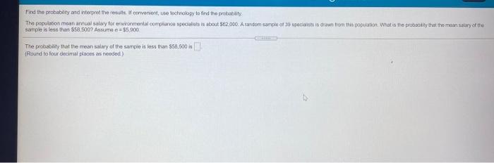 Solved Find the probability and interpret the result | Chegg.com