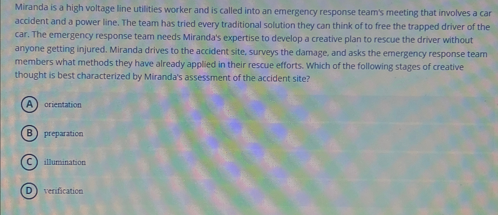 Solved Miranda is a high voltage line utilities worker and | Chegg.com