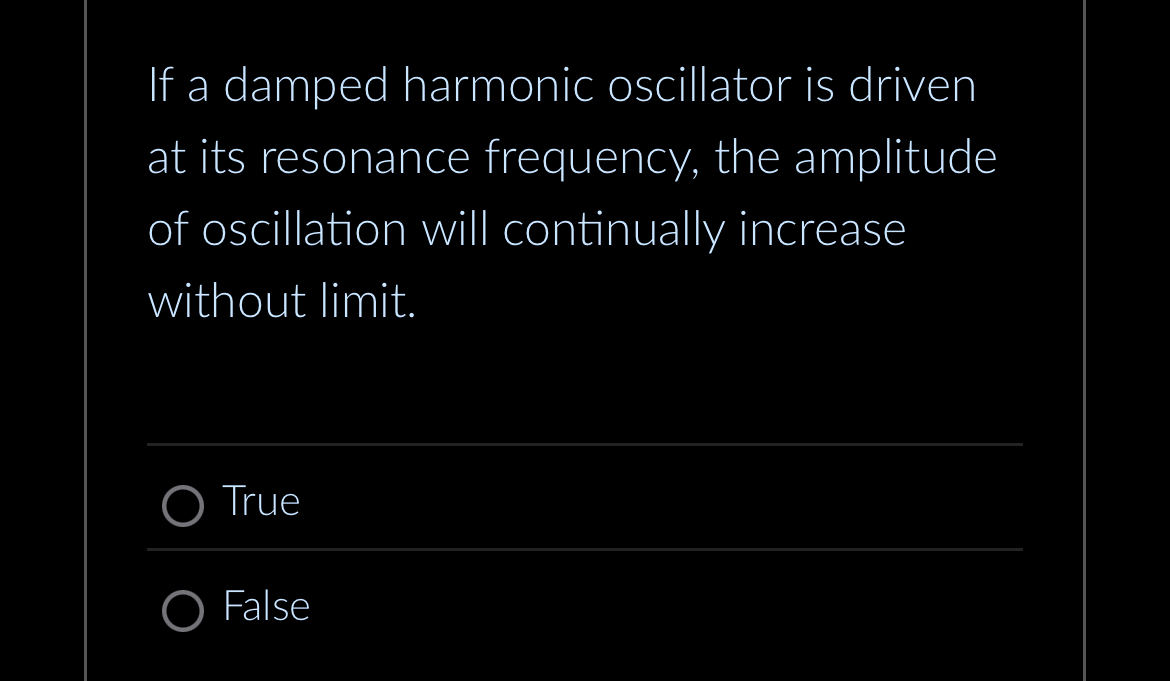Solved If a damped harmonic oscillator is driven at its | Chegg.com