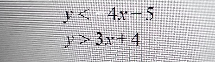 Solved Explain how to solve y 3x+4 | Chegg.com