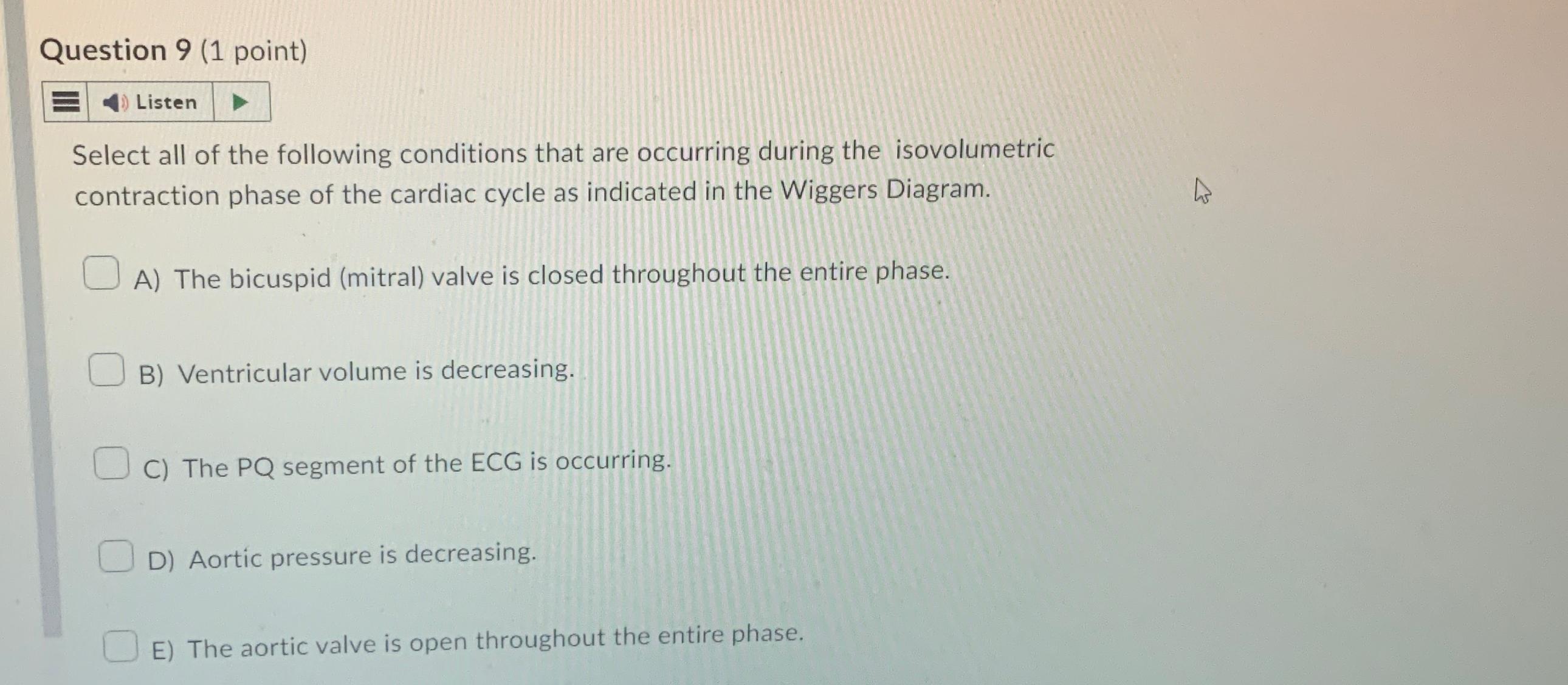 Solved Question 9 (1 ﻿point)Select all of the following | Chegg.com