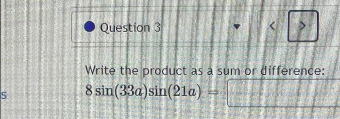 Solved Use the product to sum formula to fill in the blanks | Chegg.com