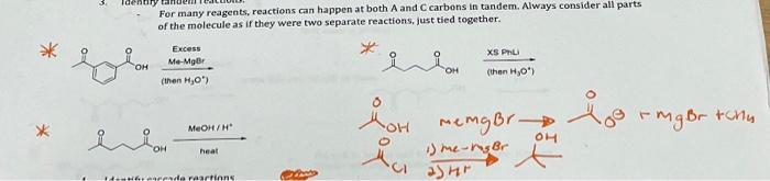 Solved For many reagents, reactions can happen at both A and | Chegg.com