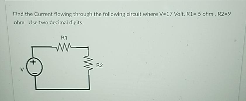 Solved Find the Current flowing through the following | Chegg.com