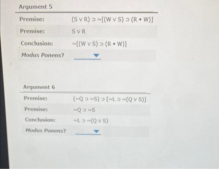Solved ASSIGNMENT (Aplia 6.6) Argument 1 Premise: QoW | Chegg.com