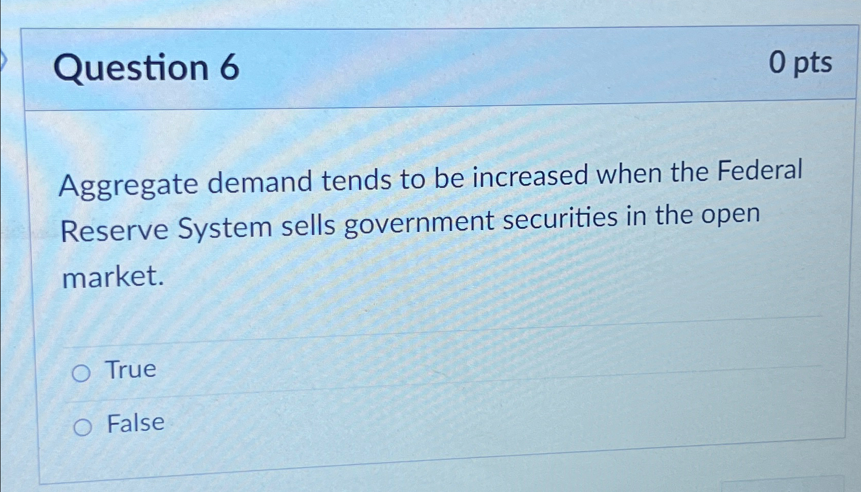 Solved Question 60 ﻿ptsAggregate demand tends to be | Chegg.com