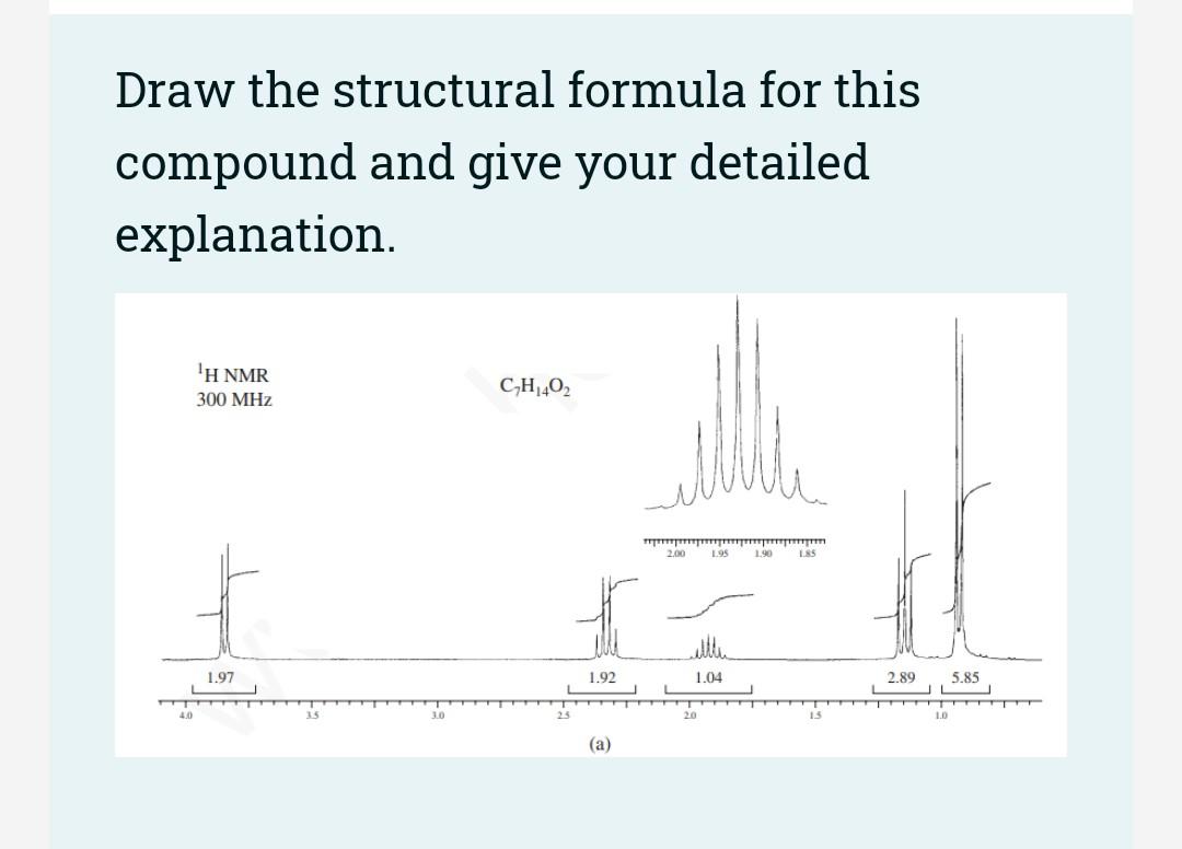 Solved Draw the structural formula for this compound and | Chegg.com