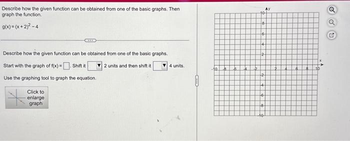 Solved Describe How The Given Function Can Be Obtained From 2278