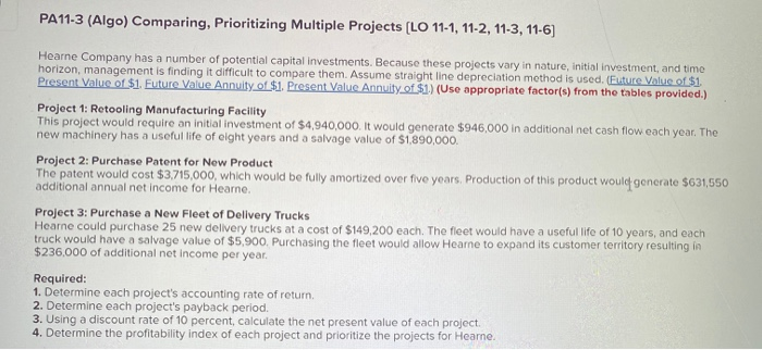 Solved PA11-3 (Algo) Comparing, Prioritizing Multiple | Chegg.com