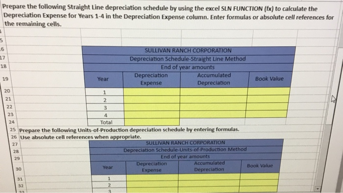 Solved 1. Prepare depreciation schedules using | Chegg.com