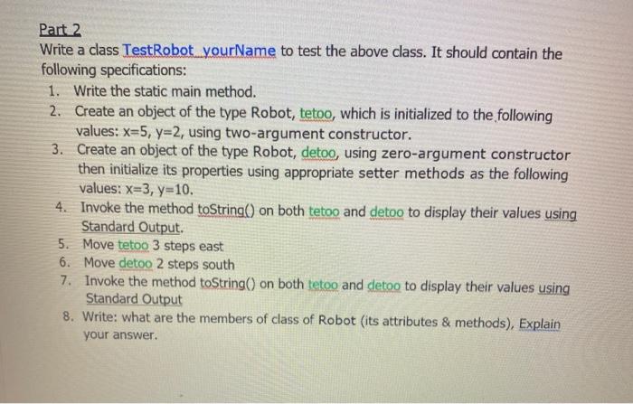 Solved Part 1 You Are Required To Develop A 