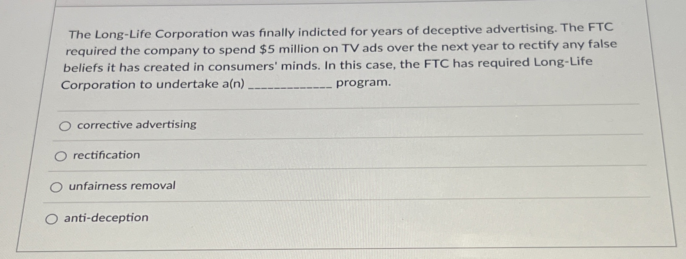 Solved The Long-Life Corporation was finally indicted for | Chegg.com