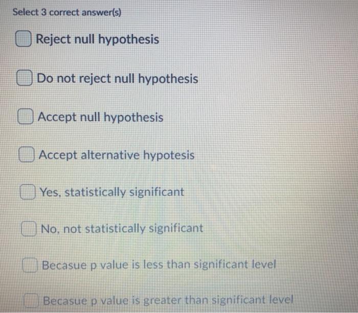 Solved If given p value is 0.018, should we reject the null | Chegg.com