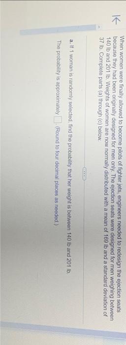 Solved When women were finally allowed to become pilots of | Chegg.com