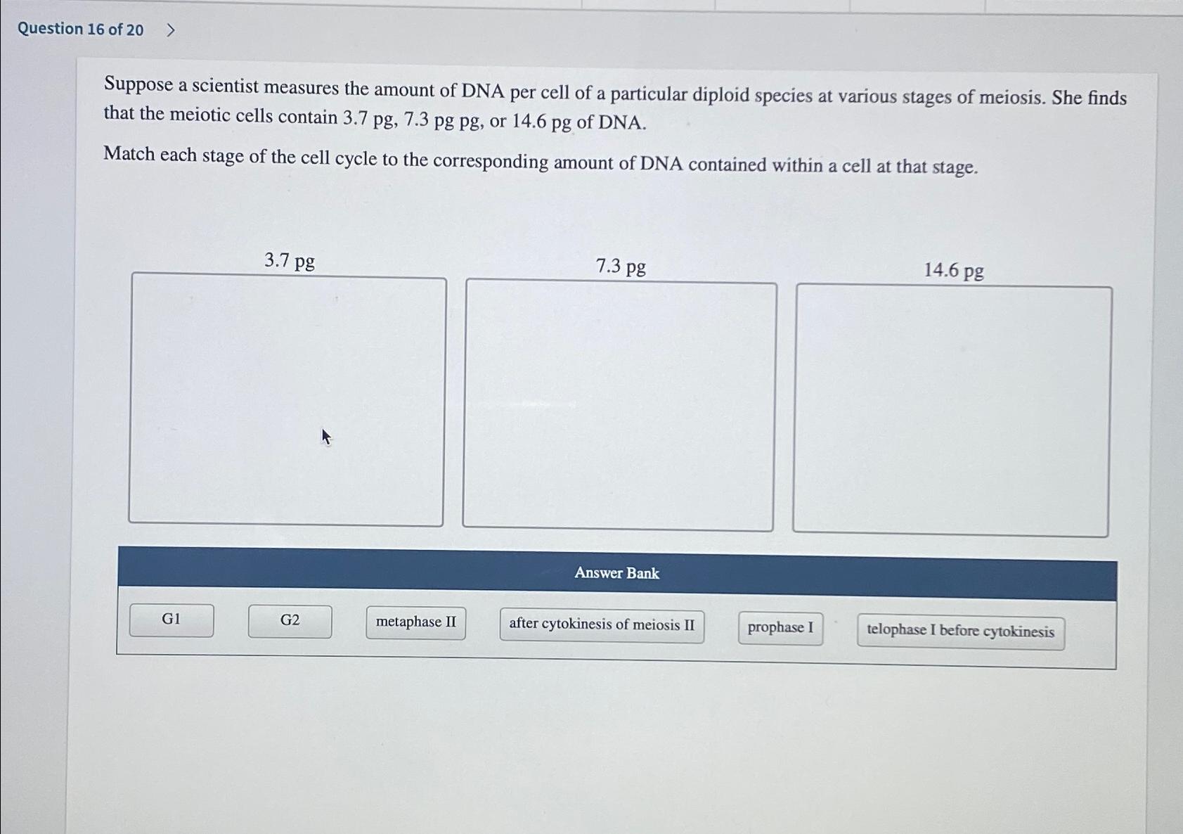Solved Question 16 ﻿of 20Suppose a scientist measures the | Chegg.com