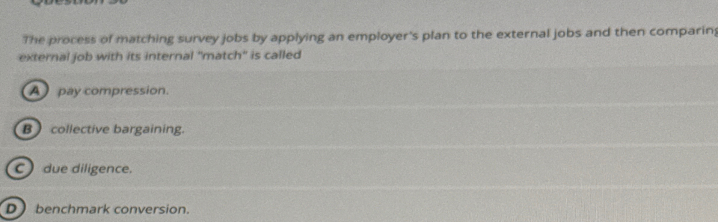 Solved The process of matching survey jobs by applying an | Chegg.com