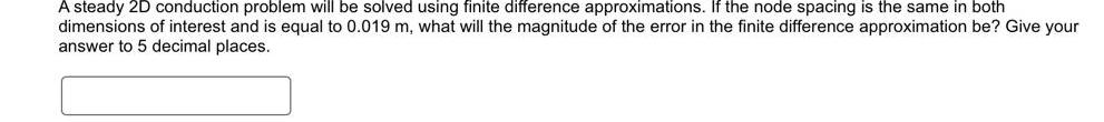 Solved A Steady 2d conduction Problem Will Be Solved Using