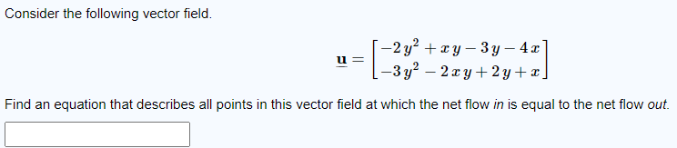 Solved Consider the following vector | Chegg.com