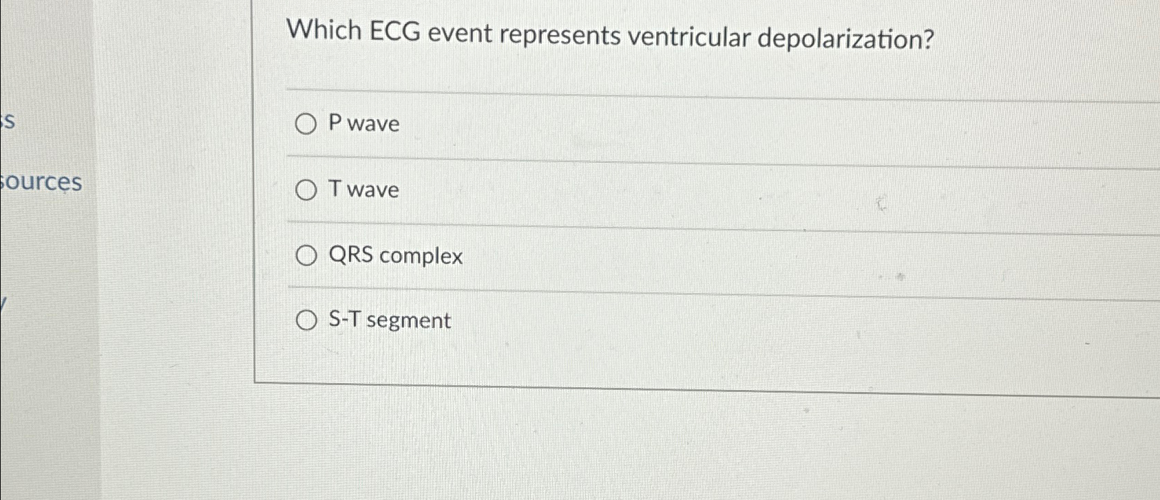Solved Which ECG event represents ventricular | Chegg.com
