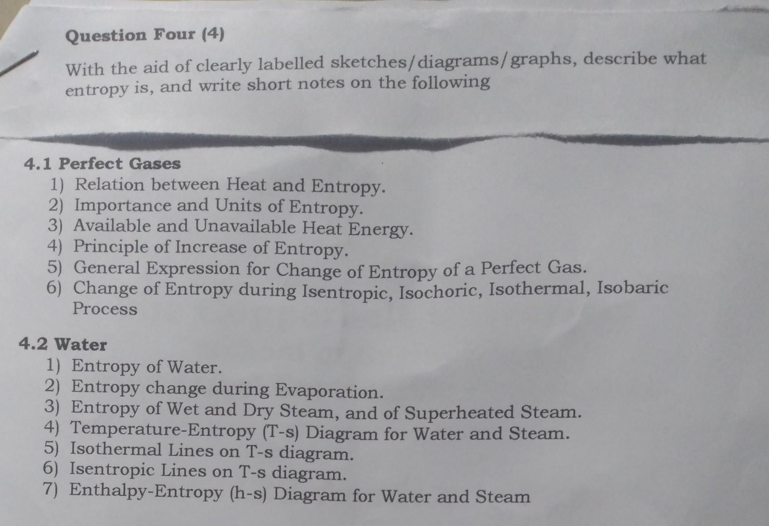 Solved Question Four (4) With the aid of clearly labelled | Chegg.com