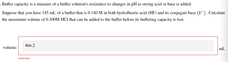 Solved Buffer capacity is a measure of a buffer solution's | Chegg.com