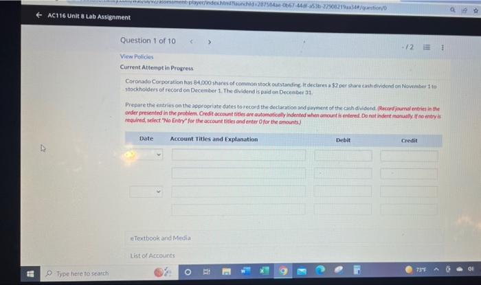 Solved !! AC116 Unit 8 Lab Assignment | Chegg.com