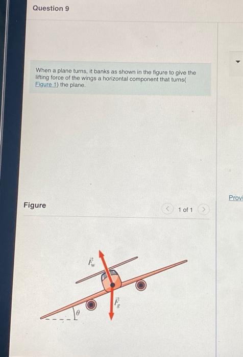 Solved When a plane turns, it banks as shown in the figure | Chegg.com