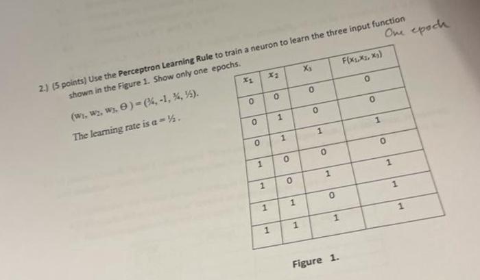 Solved 5.) (5 points) Consult Figure 1 - question 2 Three | Chegg.com