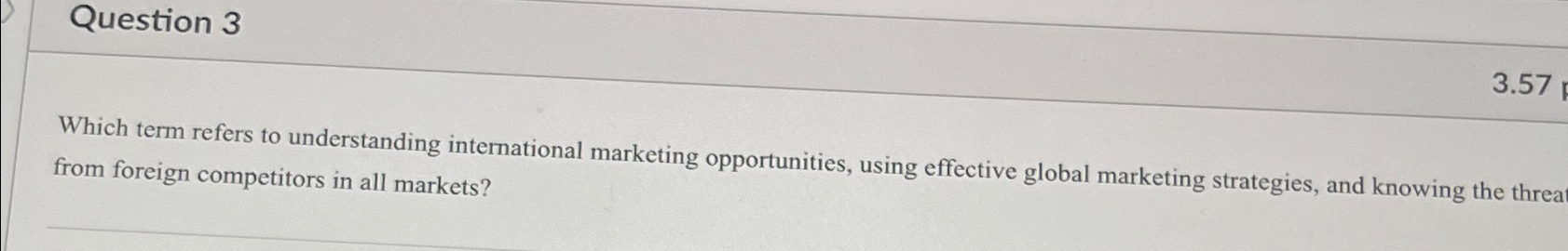 Solved Question 3Which term refers to understanding | Chegg.com