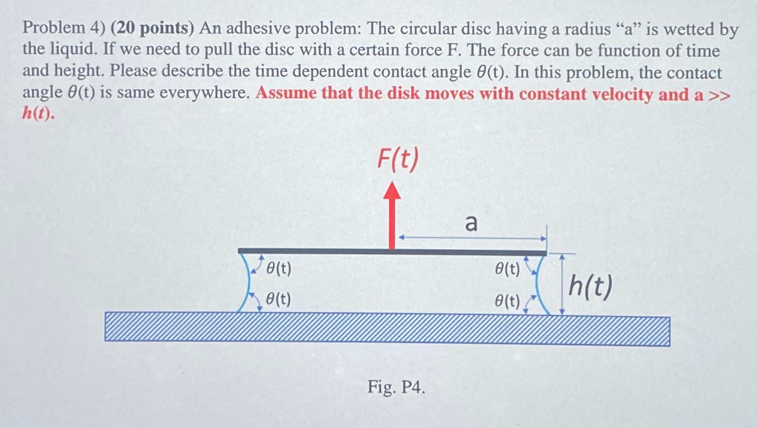 Solved Problem 4) (20 points) An adhesive problem: The | Chegg.com Solved Problem 4) (20 points) An adhesive problem: The | Chegg.com