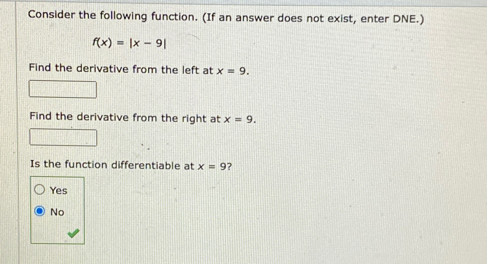 Solved Consider the following function. (If an answer does | Chegg.com