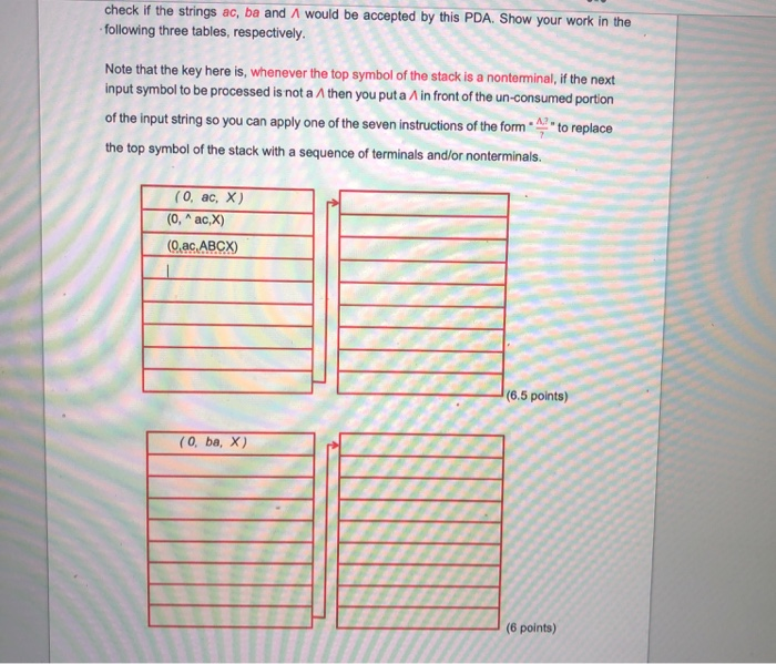 Solved 2 Given The Following Empty Stack Pda 13 Points 