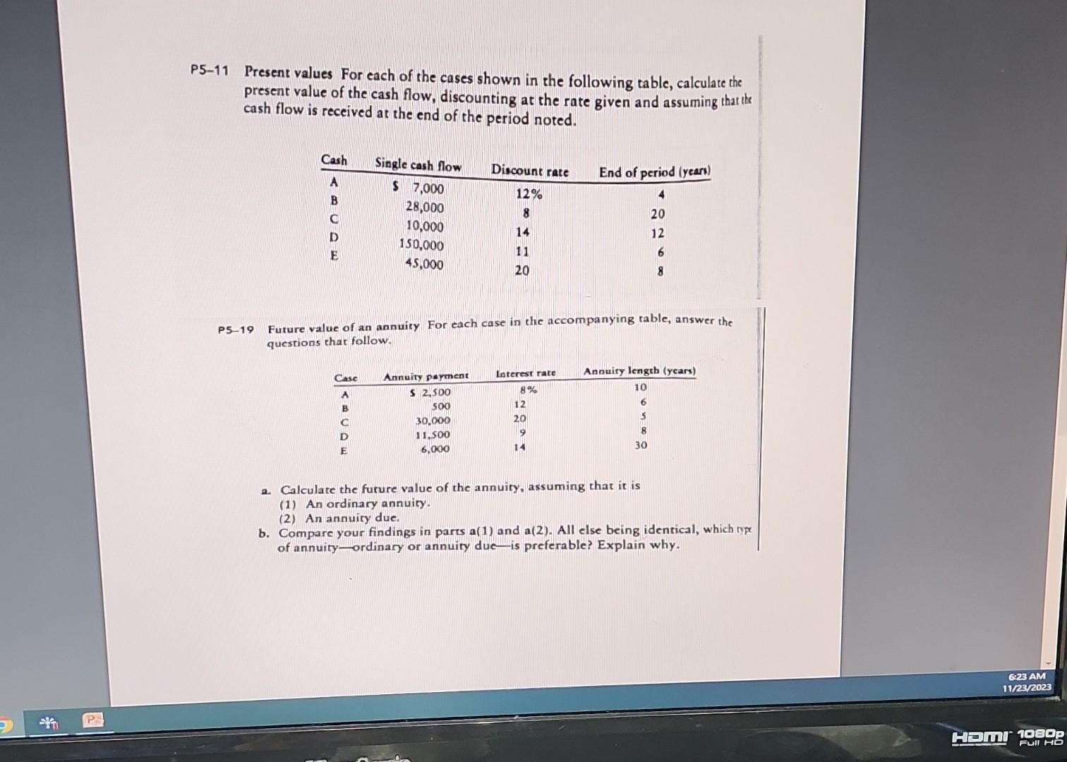 Solved 5-4 Future values For each of the cases shown in the | Chegg.com