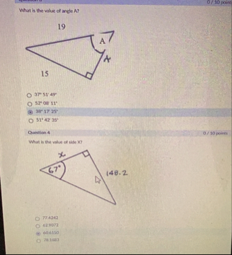 Solved 010 ﻿pointWhat is the value of angle | Chegg.com