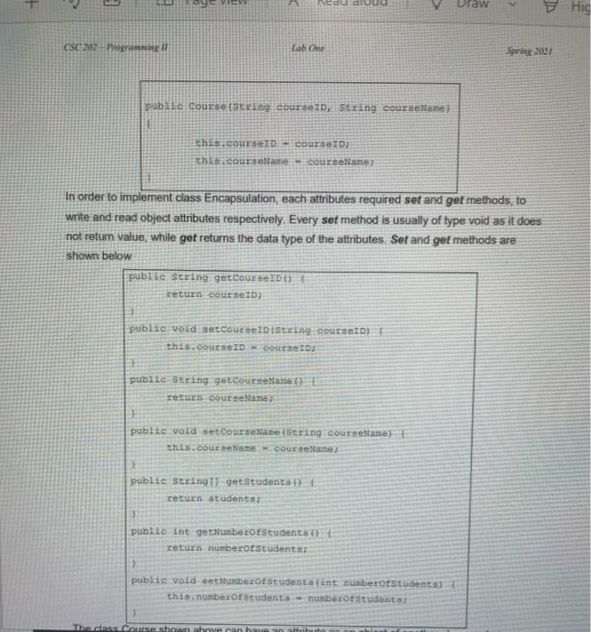 Solved Description An object can contain another object and | Chegg.com