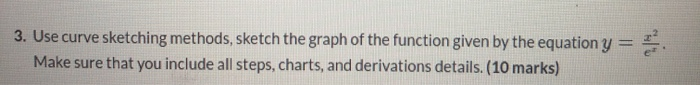 Solved 3. Use curve sketching methods, sketch the graph of | Chegg.com