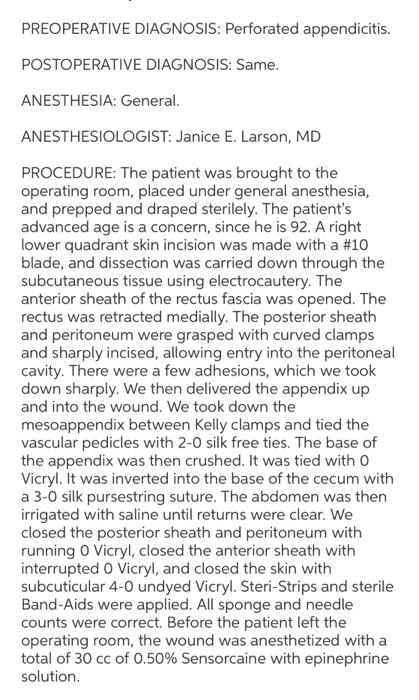 Solved what are the cpt codes and modifiers?are their any | Chegg.com