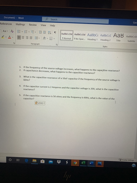 Solved Document2 - Word Search Mailings Review View Help | Chegg.com