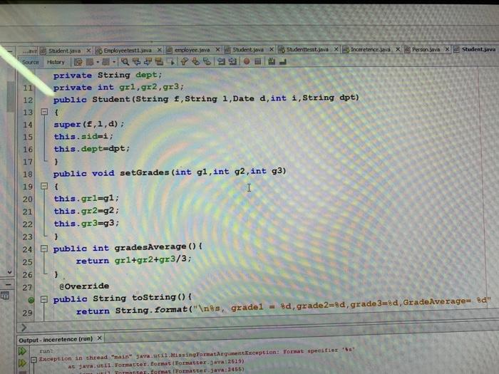 Solved import java.util. Formatter; public class Inceretence | Chegg.com