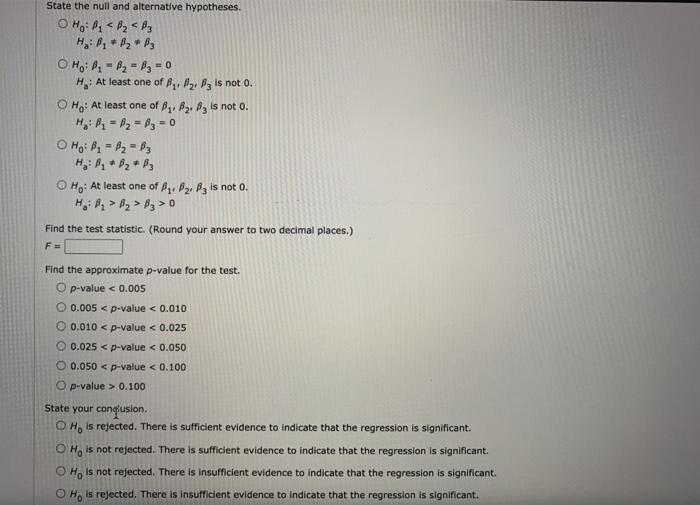 Solved The following MINITAB outputs were generated for a | Chegg.com