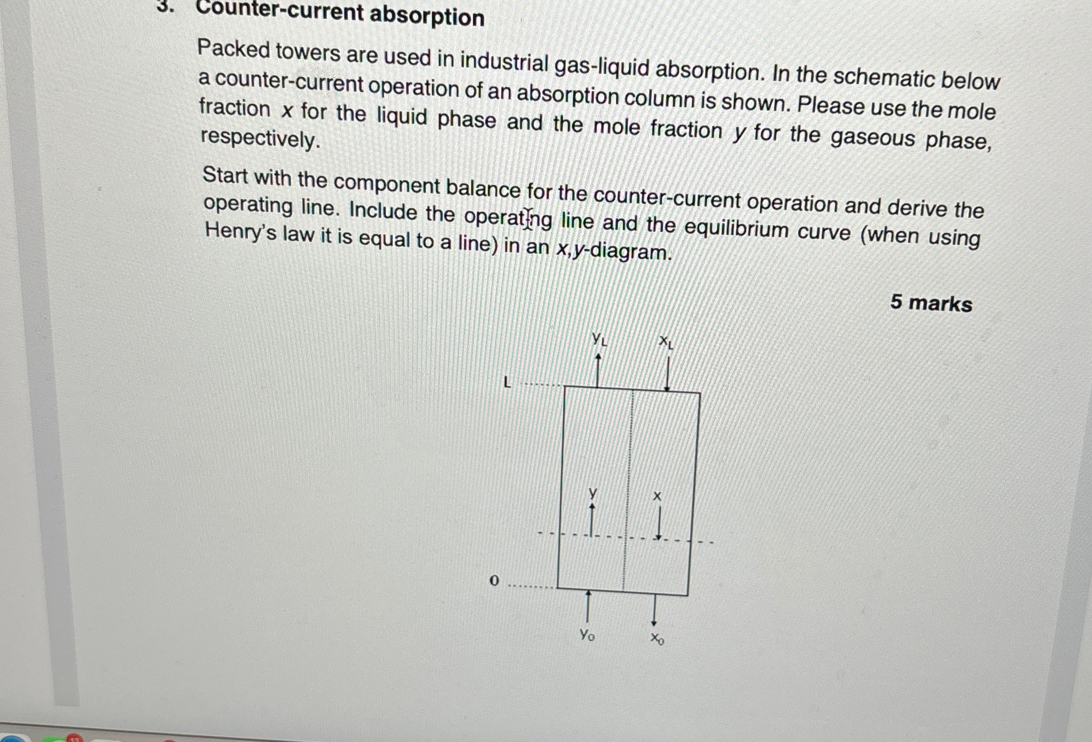 Solved Counter-current absorptionPacked towers are used in | Chegg.com